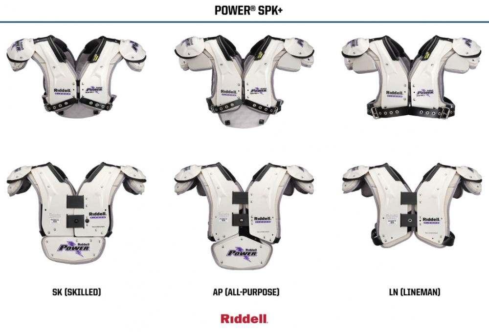 Football Shoulder Pads - Riddell Power SPK+ All-Purpose :: Bayer Team ...